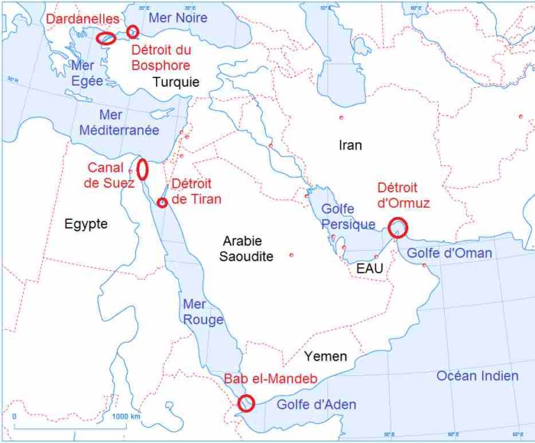 Les détroits et canaux au Moyen-Orient | Comprendre aujourd'hui ...