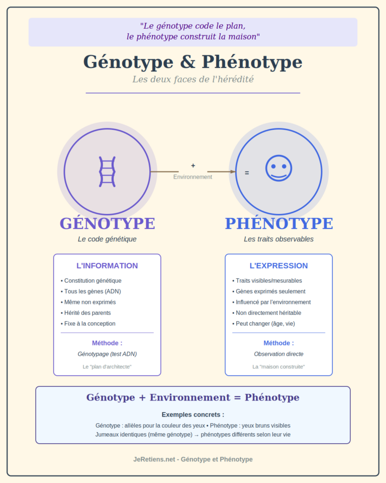 Génotype et phénotype: définitions, différence, explications ! | Comprendre aujourd'hui, retenir ...